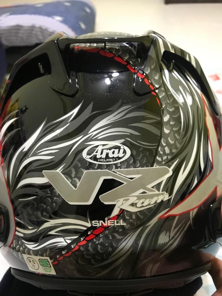 Arai VZ-Ram Dragon, Motorcycles, Motorcycle Apparel on Carousell