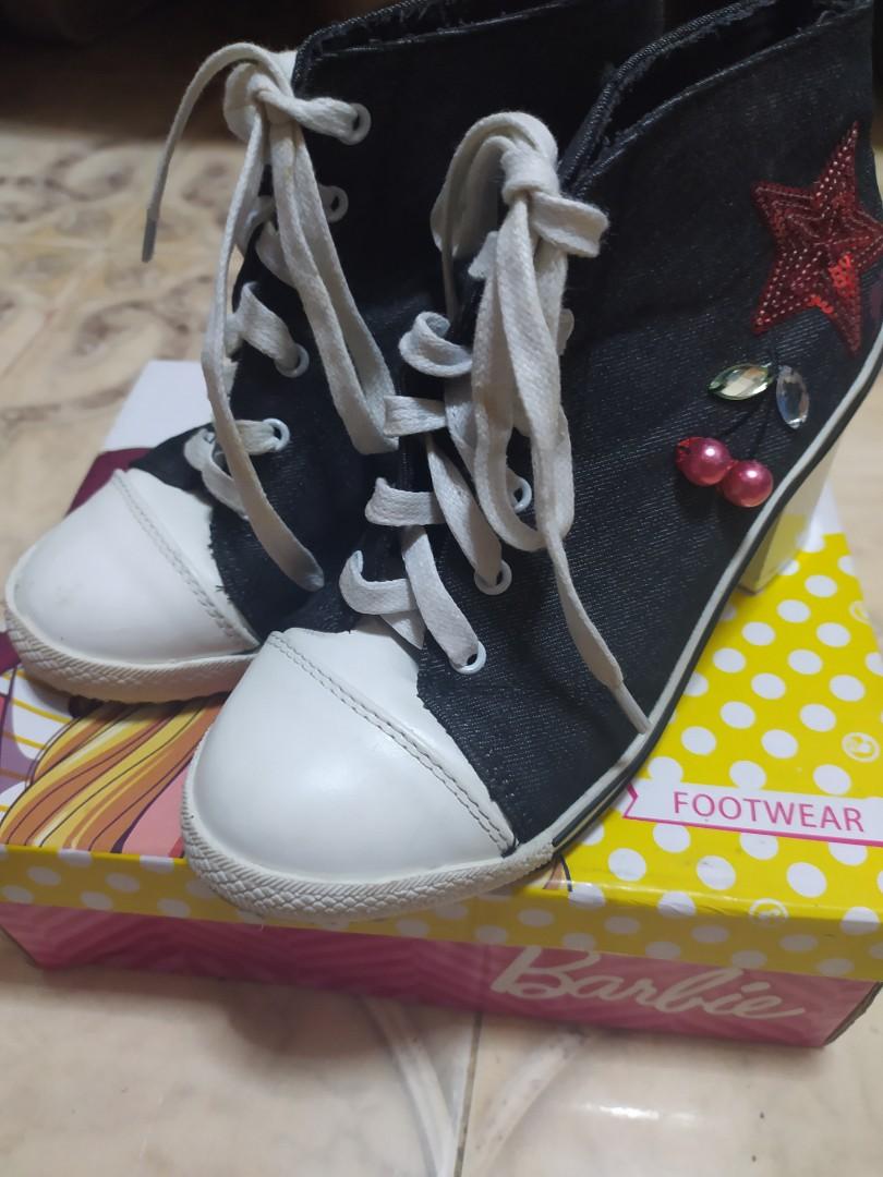 Barbie high heels shoes for girl kids, Women's Fashion, Footwear ...