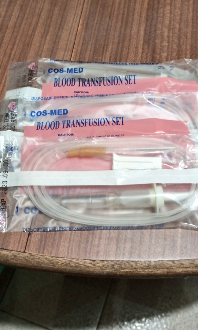 Blood Transfusion set, Health & Nutrition, Medical Supplies & Tools on ...