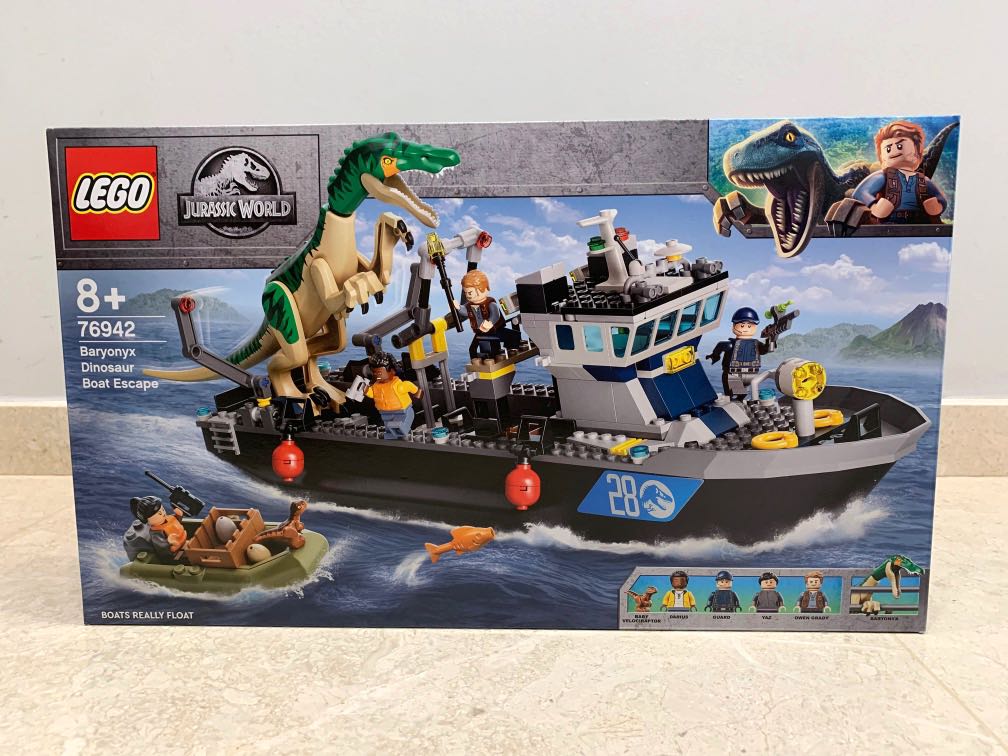 BNIB - LEGO Jurassic World 76942 Baryonyx Dinosaur Boat Escape, Hobbies ...