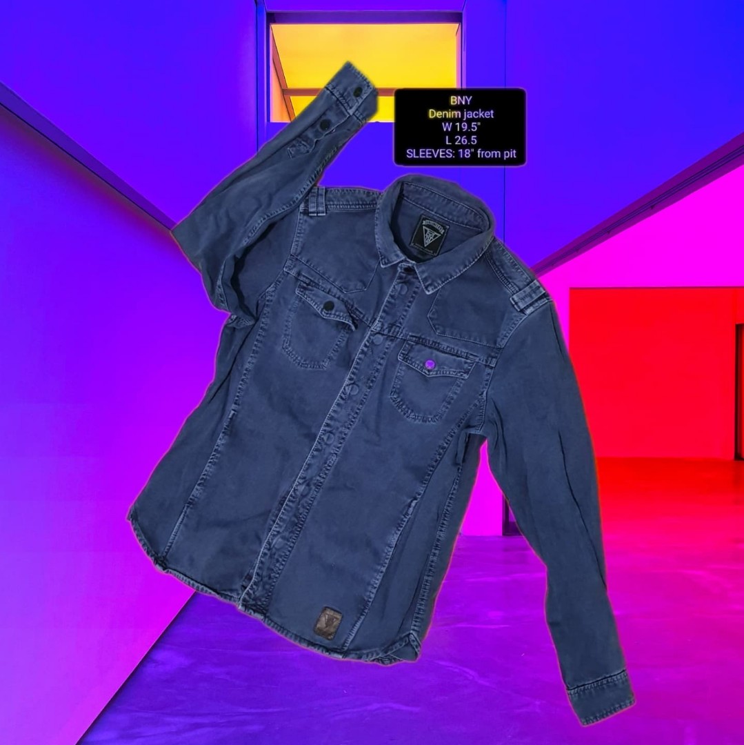 BNY Denim Jacket, Men's Fashion, Coats, Jackets and Outerwear on Carousell