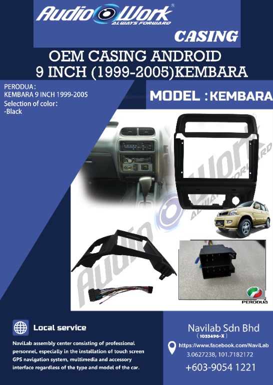 (Casing Only) Perodua Kembara 1999-2003 9" Android Player Casing (Black ...