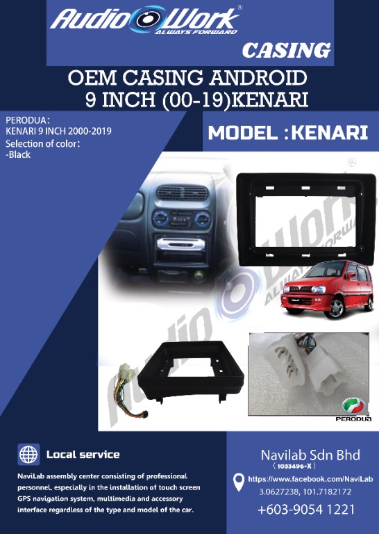 (Casing Only) Perodua Kenari 2000-2009 9" Android Player Casing (Black ...