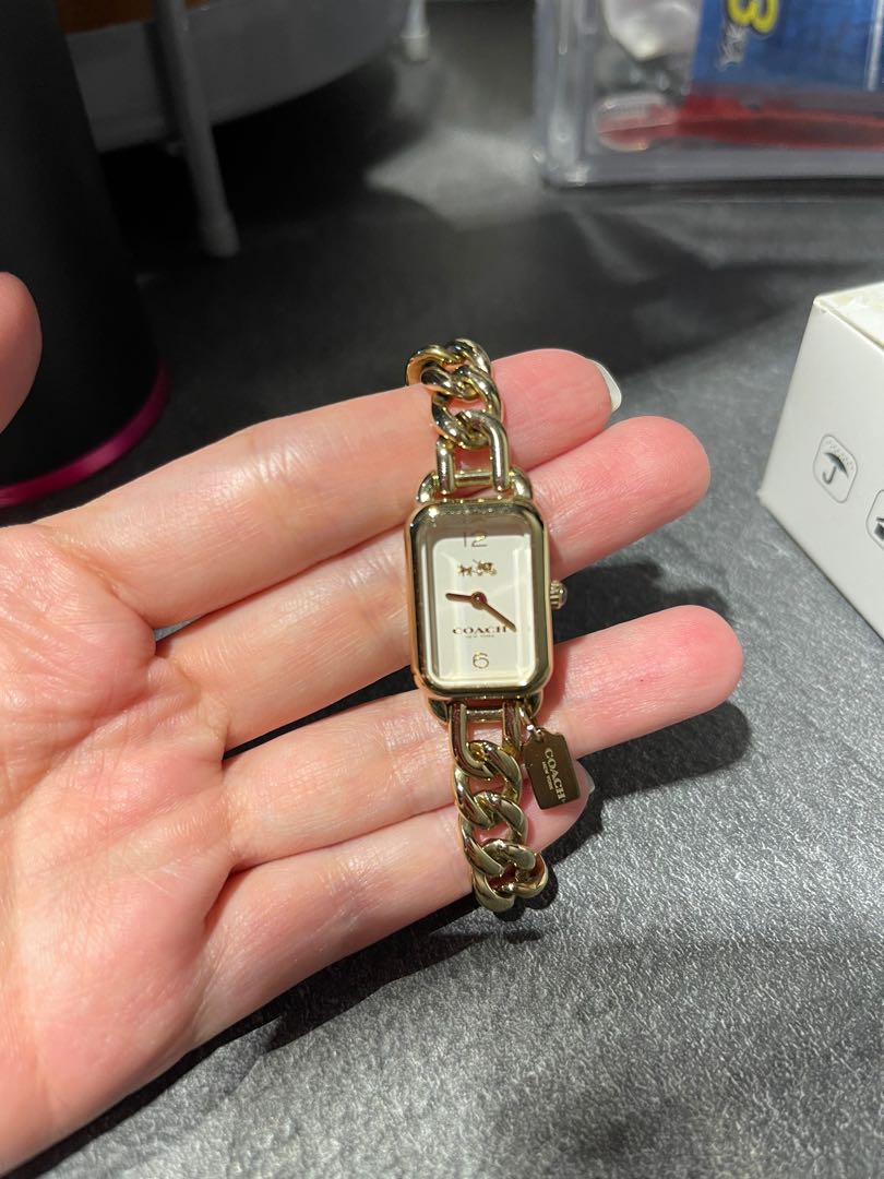 Coach ludlow gold watch, Luxury, Watches on Carousell