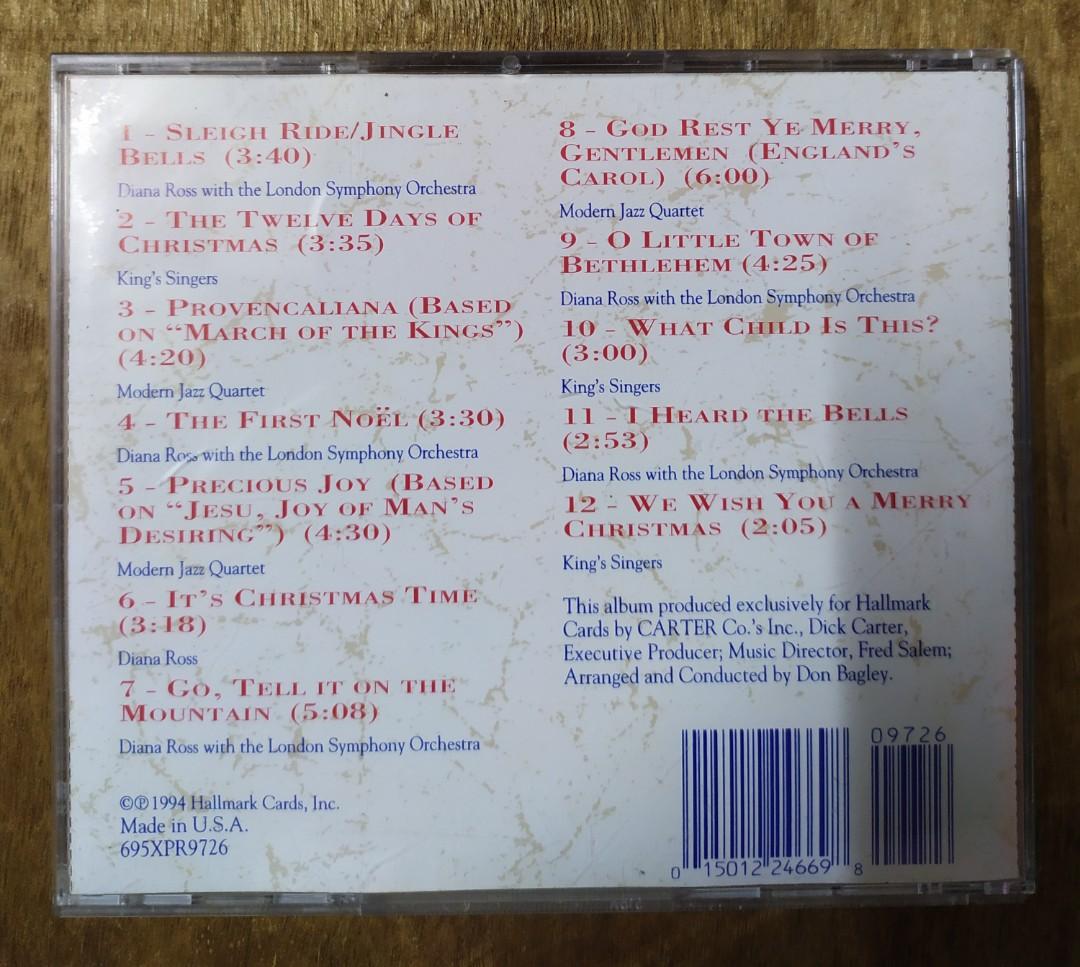 Diana Ross "Making Spirits Bright" Christmas Album, Hobbies & Toys ...