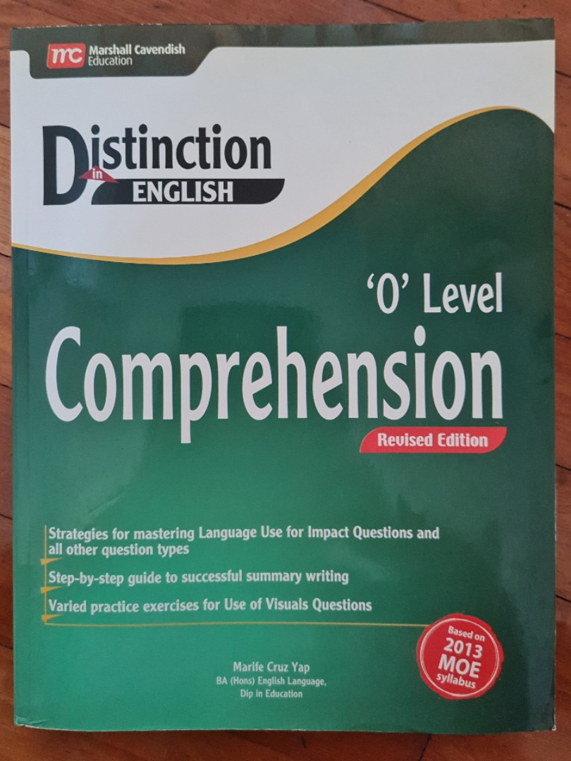 Distinction in English O level comprehension, Hobbies & Toys, Books ...