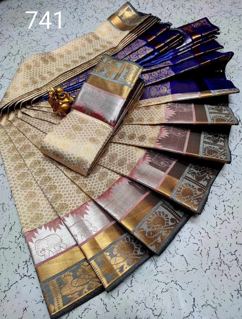 Elephant and peacock design saree, Women's Fashion, Coats, Jackets and ...