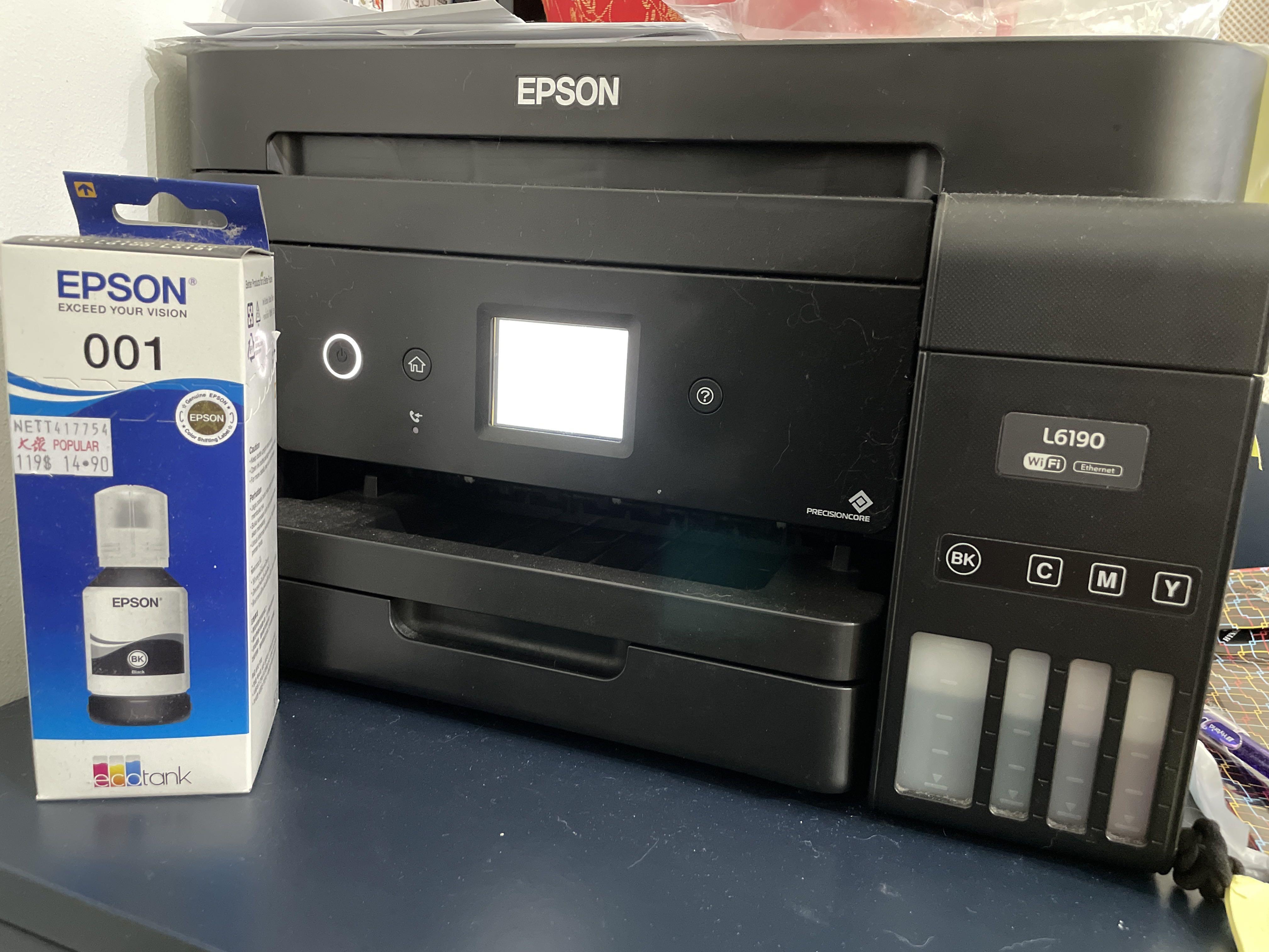 Epson L6190 with unopened black ink refill worth $19, Computers & Tech ...