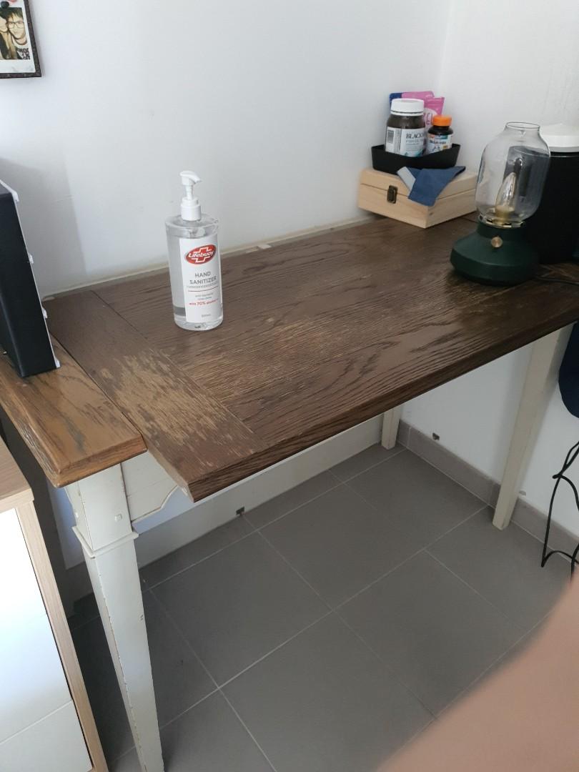 Extendable study table, Furniture & Home Living, Furniture, Tables ...