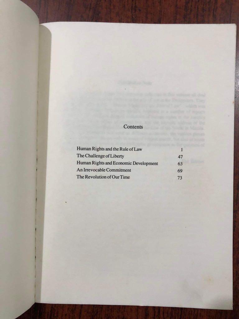 Ferdinand Marcos Human Rights and the Rule of Law, Hobbies & Toys ...