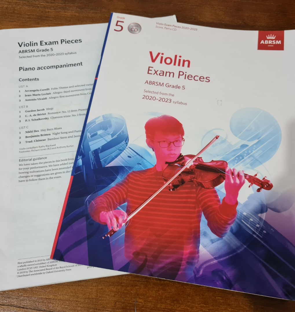 Grade 5 violin with CD, Hobbies & Toys, Music & Media, Music Scores on ...