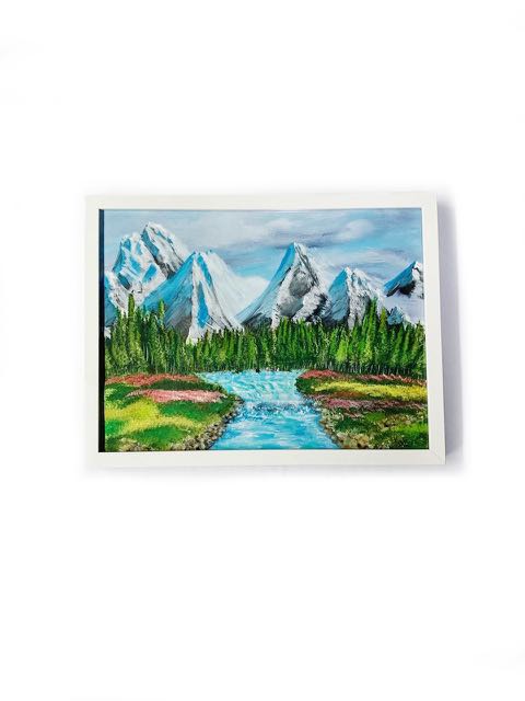 Hand-painted A3 Landscape Wall Frame Art, Furniture & Home Living, Home ...