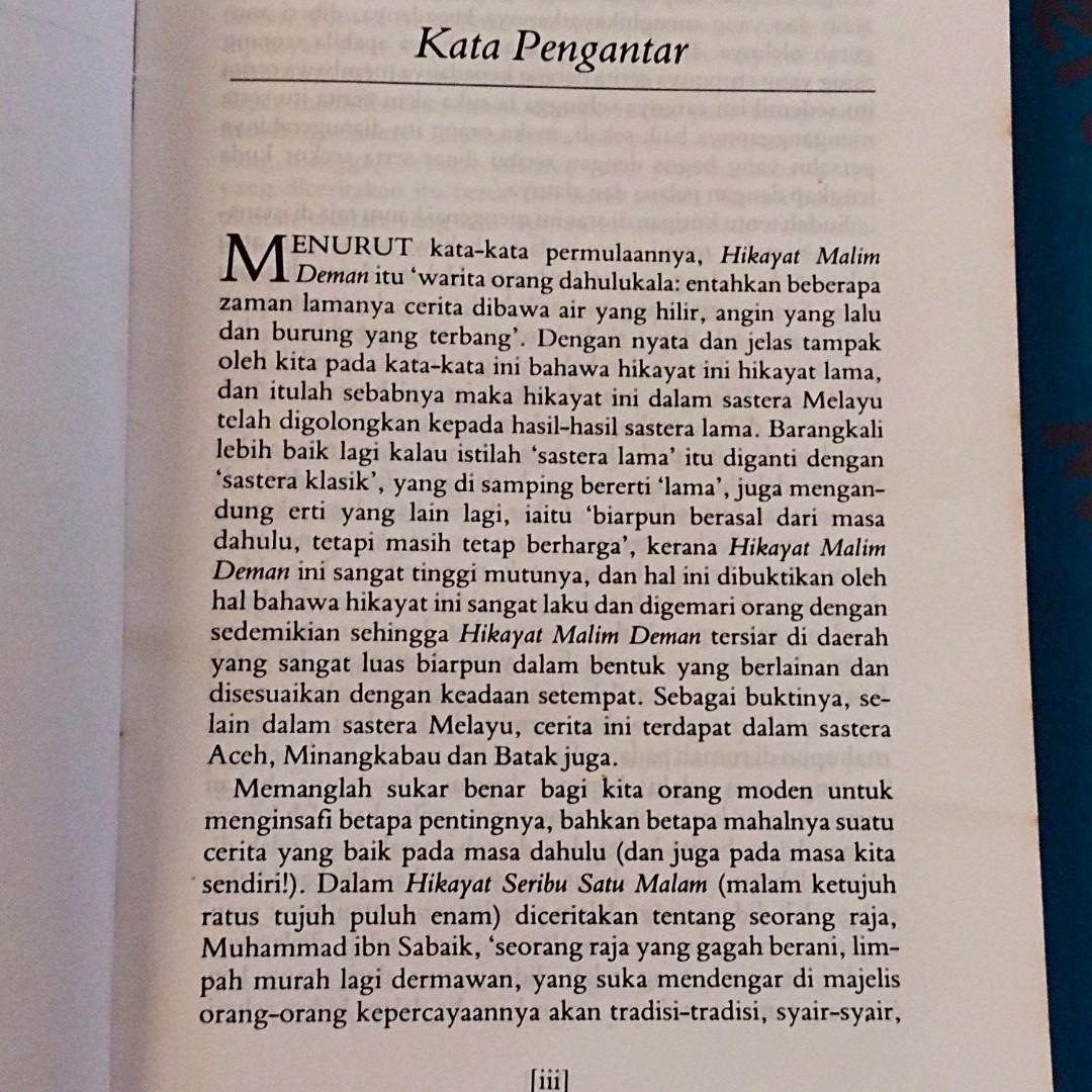 Hikayat Malim Deman/Pawang Ana/Raja Haji Yahya #43, Hobbies & Toys ...