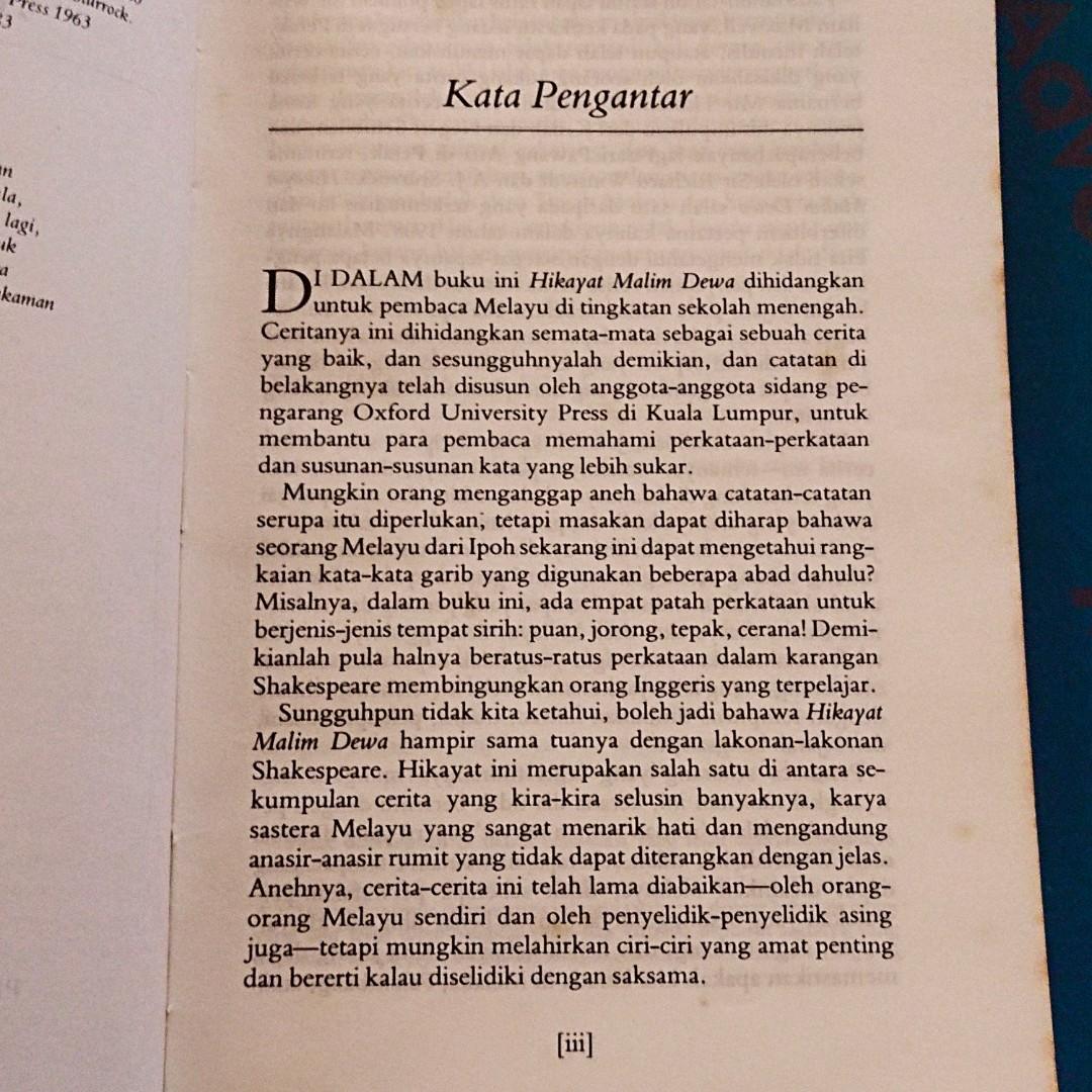 Hikayat Malim Dewa/Pawang Ana/Raja Haji Yahya #43, Hobbies & Toys ...