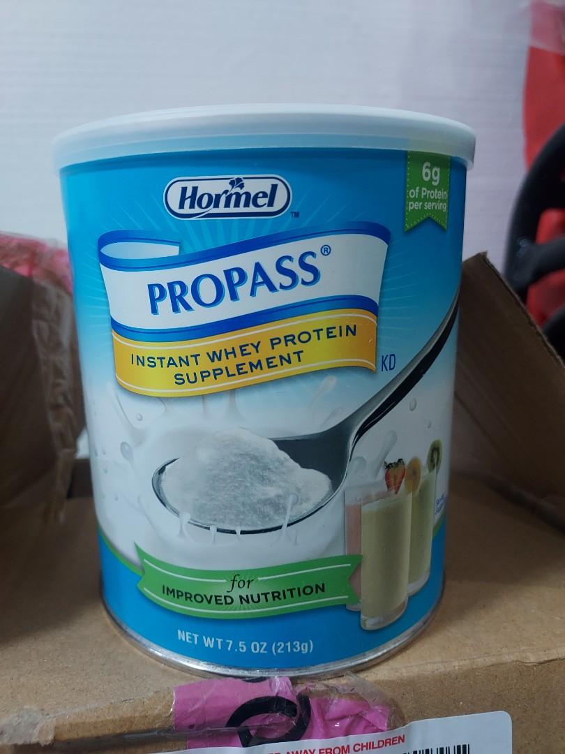Hormel Propass Instant Whey Protein Supplement, Health & Nutrition ...