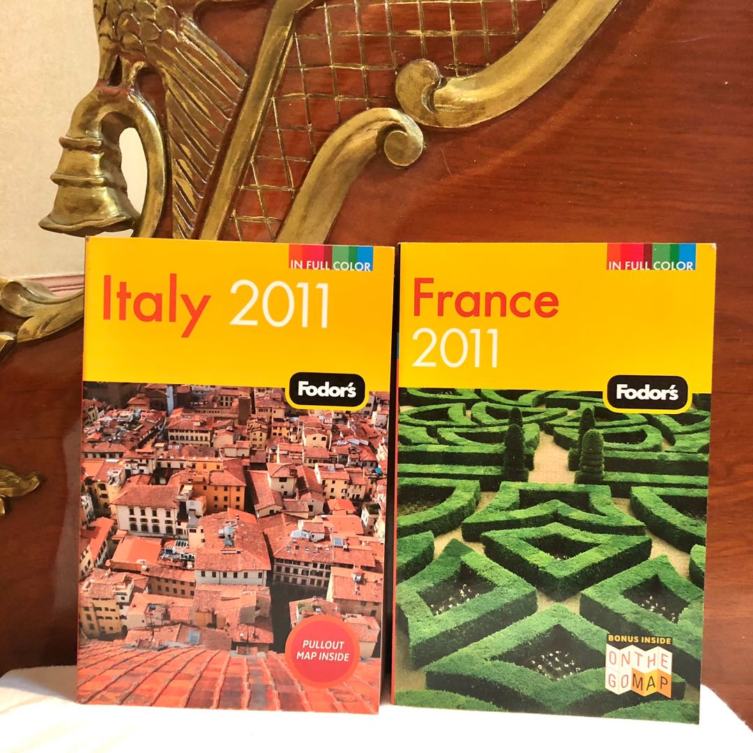 ITALY AND FRANCE BOOK BUNDLE! FODOR GUIDES - SUPER INFORMATIVE BOOKS ...