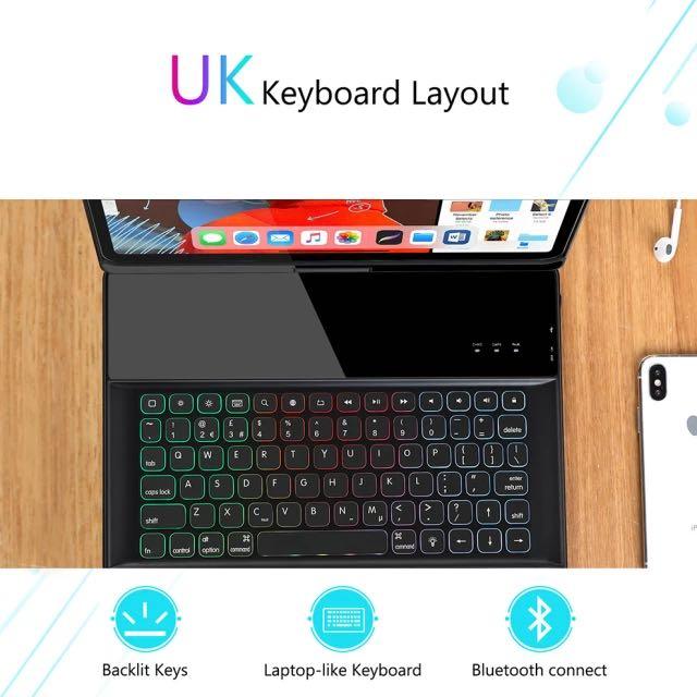 Jelly Comb 7-color Backlit Wireless Keyboard Case, Computers & Tech ...