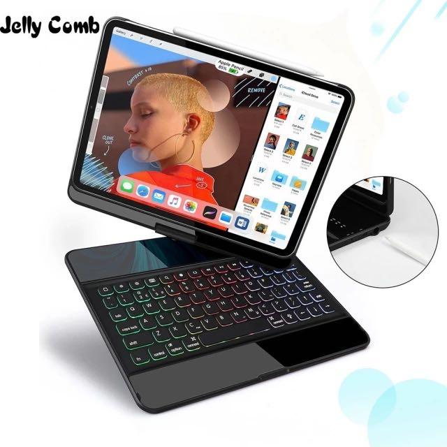Jelly Comb 7-color Backlit Wireless Keyboard Case, Computers & Tech ...
