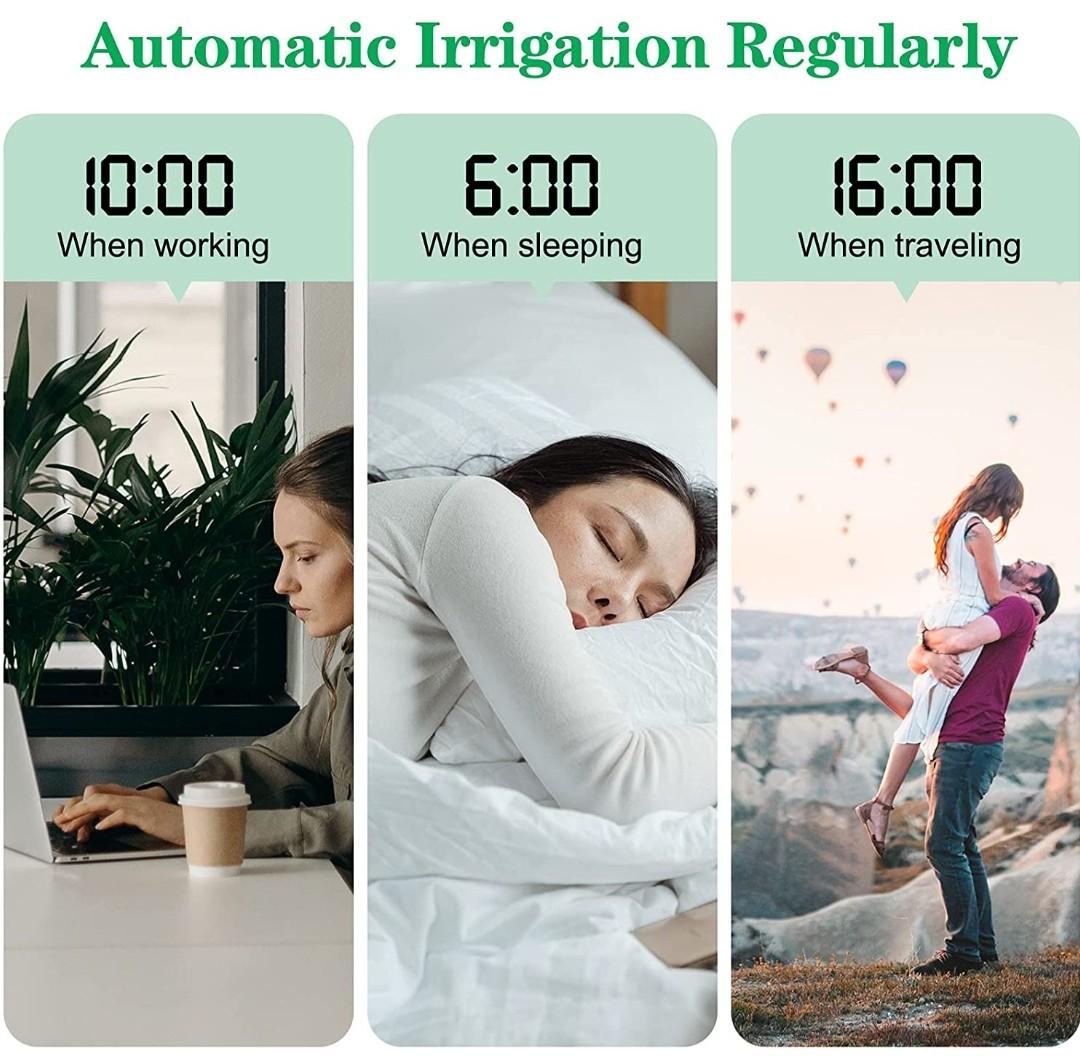 johgee Smart Sprinkler Water Timer with Wi-Fi Hub, Bluetooth Hose Timer ...