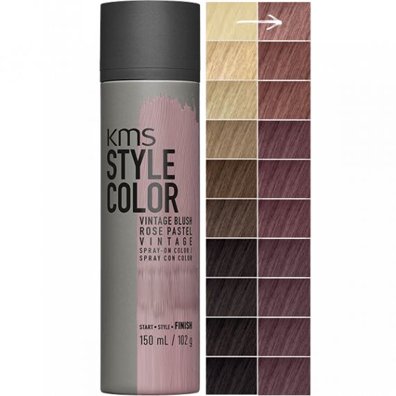 KMS Style Hair Colour Spray Vintage Blush, Beauty & Personal Care, Hair ...