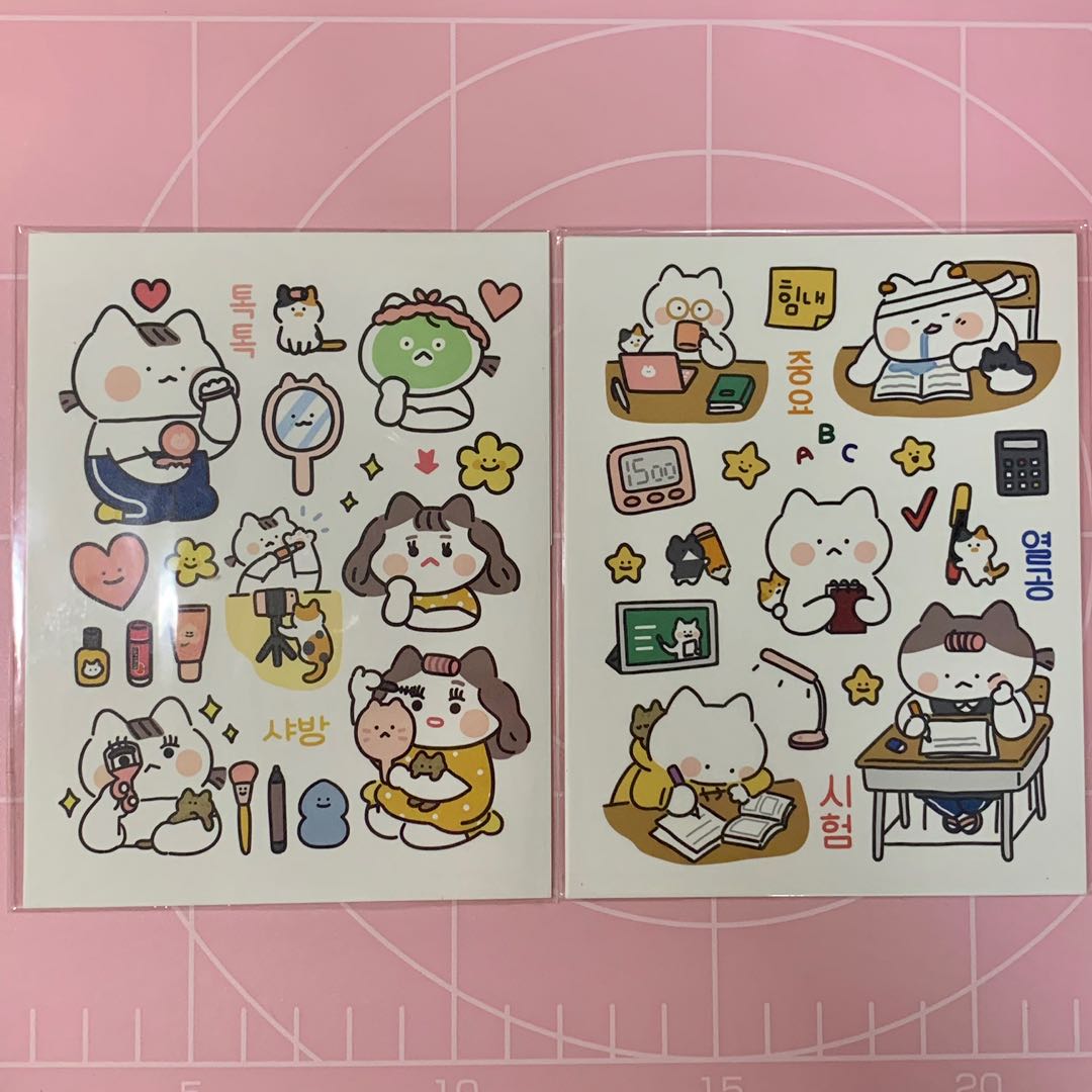 Korean sticker sheets, Hobbies & Toys, Stationery & Craft, Stationery ...