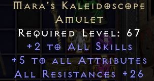 Mara's Kaleidoscope amulet diablo 2R on Carousell