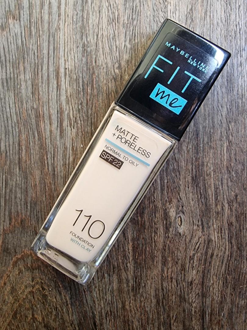 Maybelline FIT Me 110 Liquid Foundation (Matte + Poreless Normal to ...