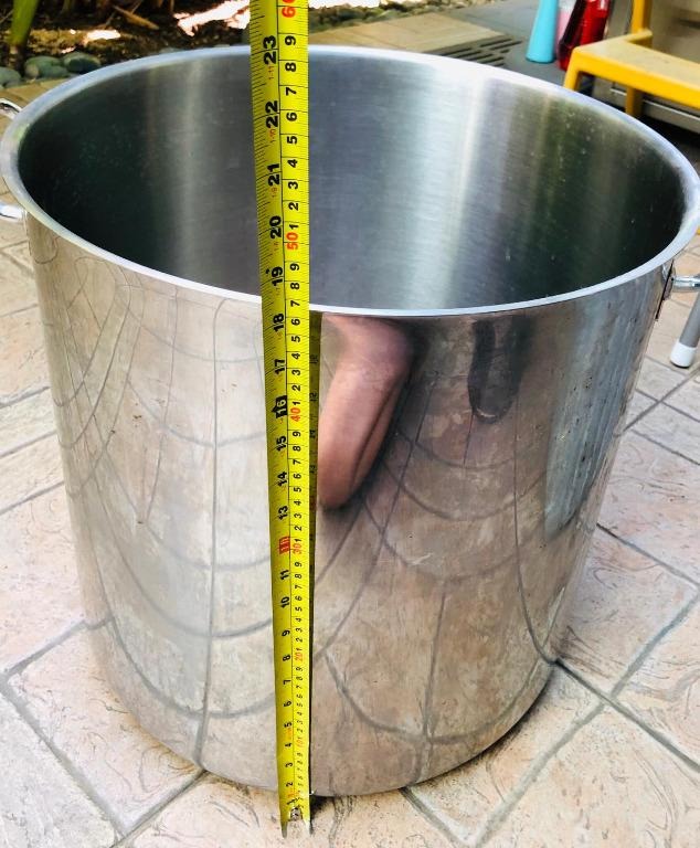 OZTI Stainless Steel Stock Pot with lid, Furniture & Home Living ...