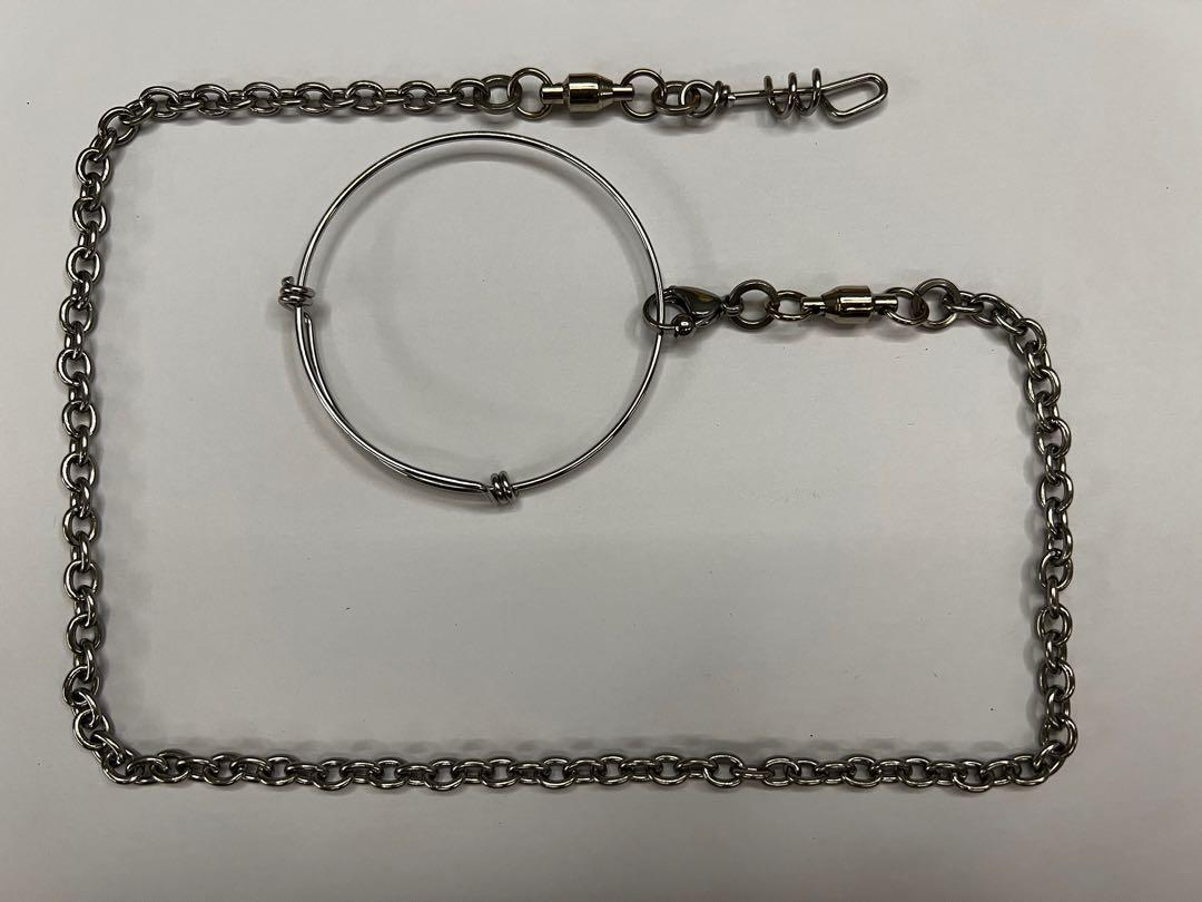 Parrot leg chain/hook/leash with spring hook or spiral hook, Pet ...