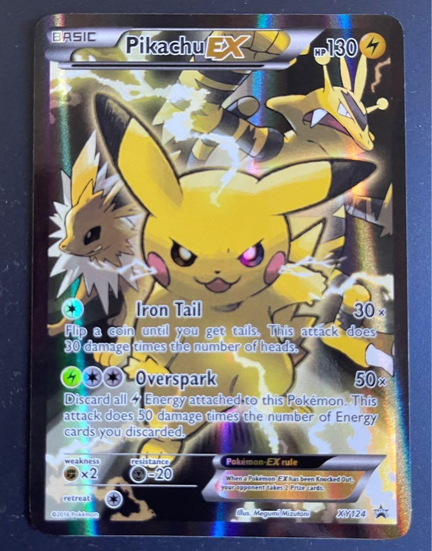 Pikachu EX XY Promo Card, Hobbies & Toys, Toys & Games on Carousell