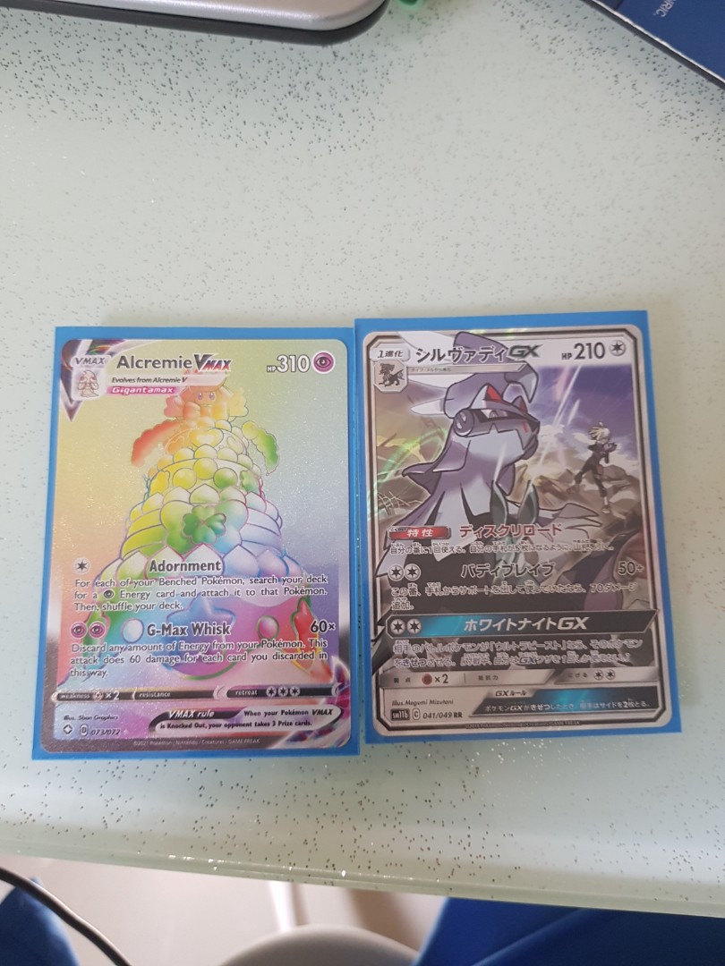 Pokemon Card Alcremie Vmax and Silvally Gx, Hobbies & Toys, Toys ...
