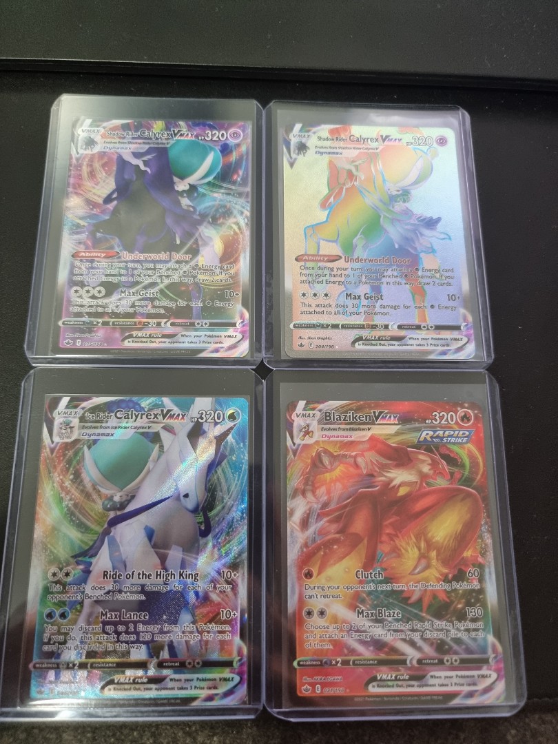 WTS Pokemon SS6 Chilling Reign VMAX/VMAX SR (Shadow Rider Calyrex VMAX ...