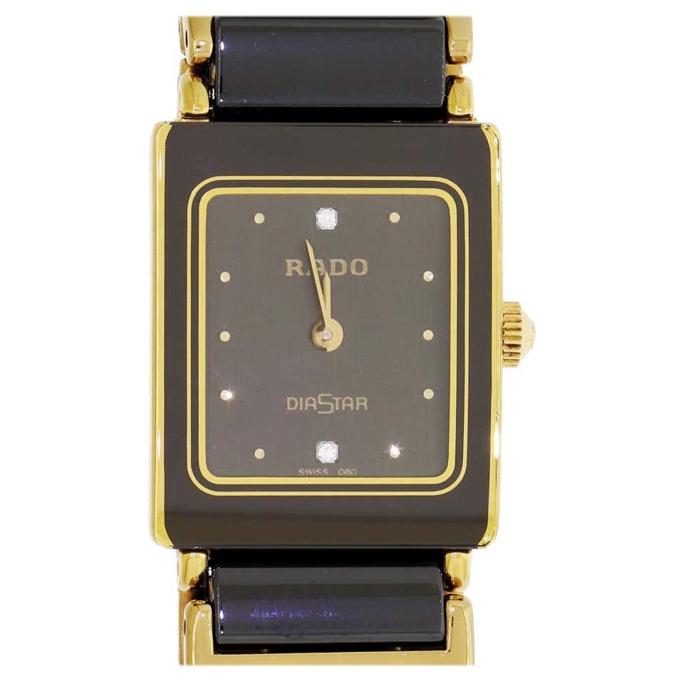 Rado Diastar Ceramic Quartz Gold Plated bundle 50k, Luxury, Watches on Carousell