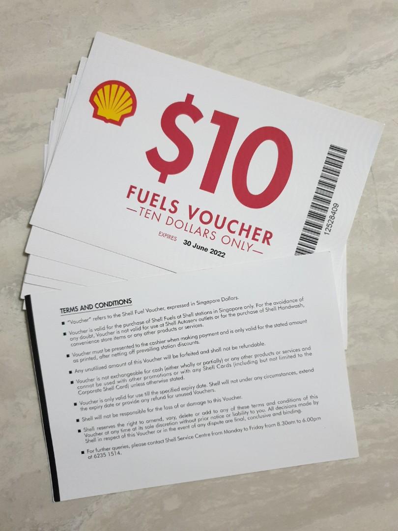Shell Petrol Vouchers $100, Tickets & Vouchers, Vouchers on Carousell