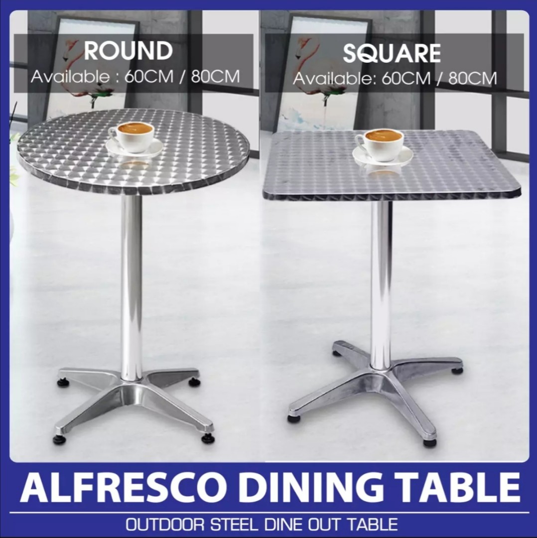 Stainless Steel Round / Square Tables, Furniture & Home Living ...