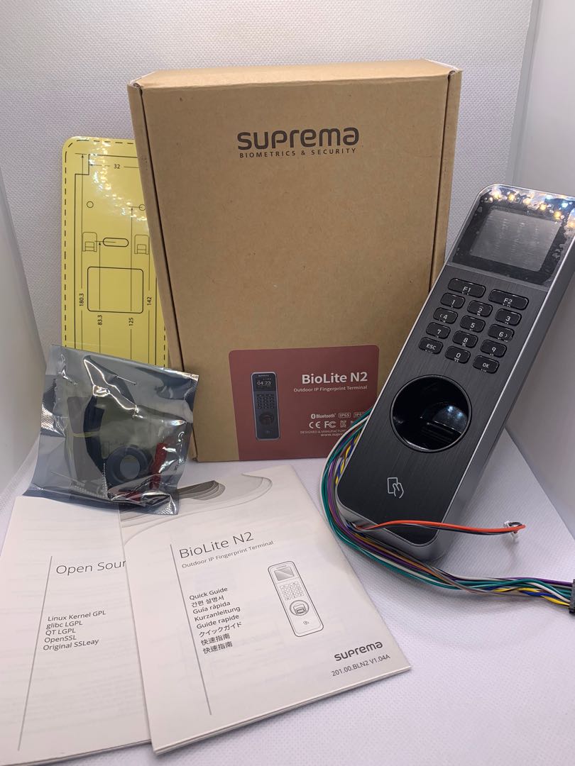 Suprema Biometric & Security, Biolite N2 outdoor IP fingerprint ...
