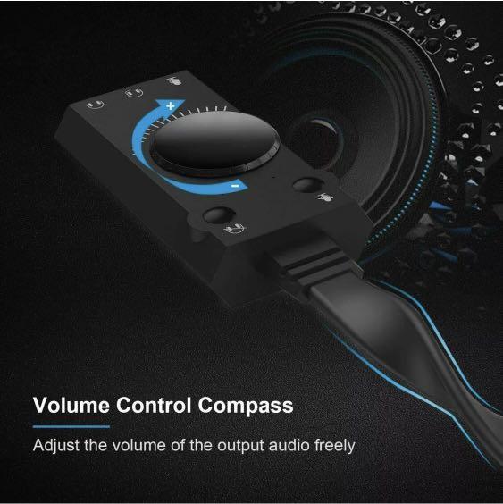 USB Sound Card TechRise External Adapter Splitter Converter AA50311 ...