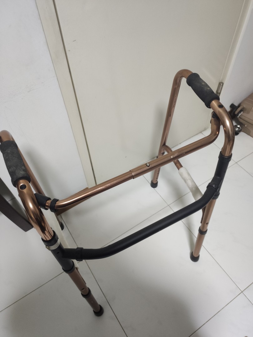 Walking frame and walking stick, Health & Nutrition, Assistive ...