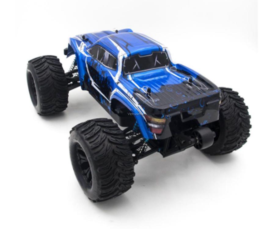 53km/h - 1/10 Blue HSP Wolverine Pro 4WD RC - Brushless Monster Truck ...