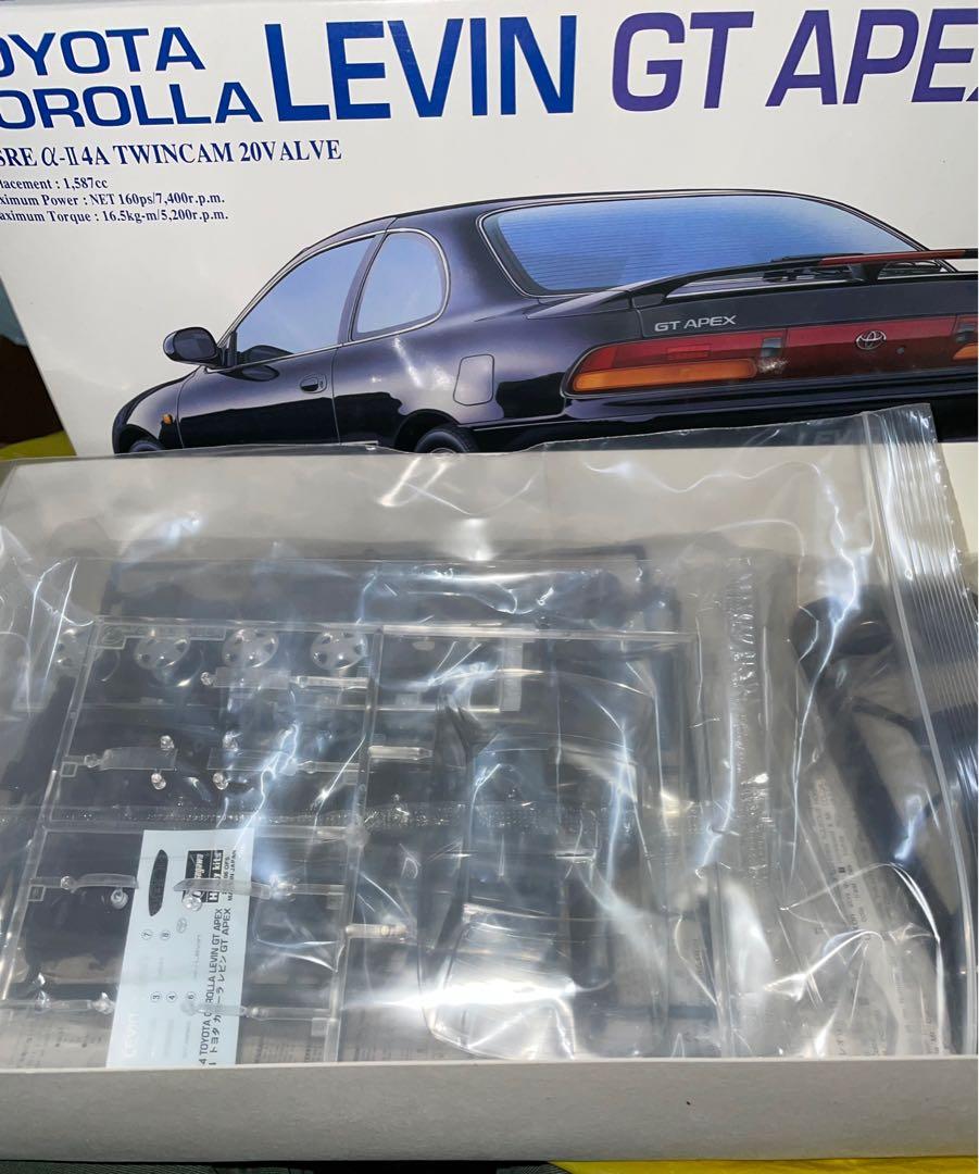 1:24 Hasegawa 豐田 Corolla Levin GT Apex Super Strut Suspension AE101 全新模型車一盒, 興趣及遊戲, 玩具 & 遊戲類 ...