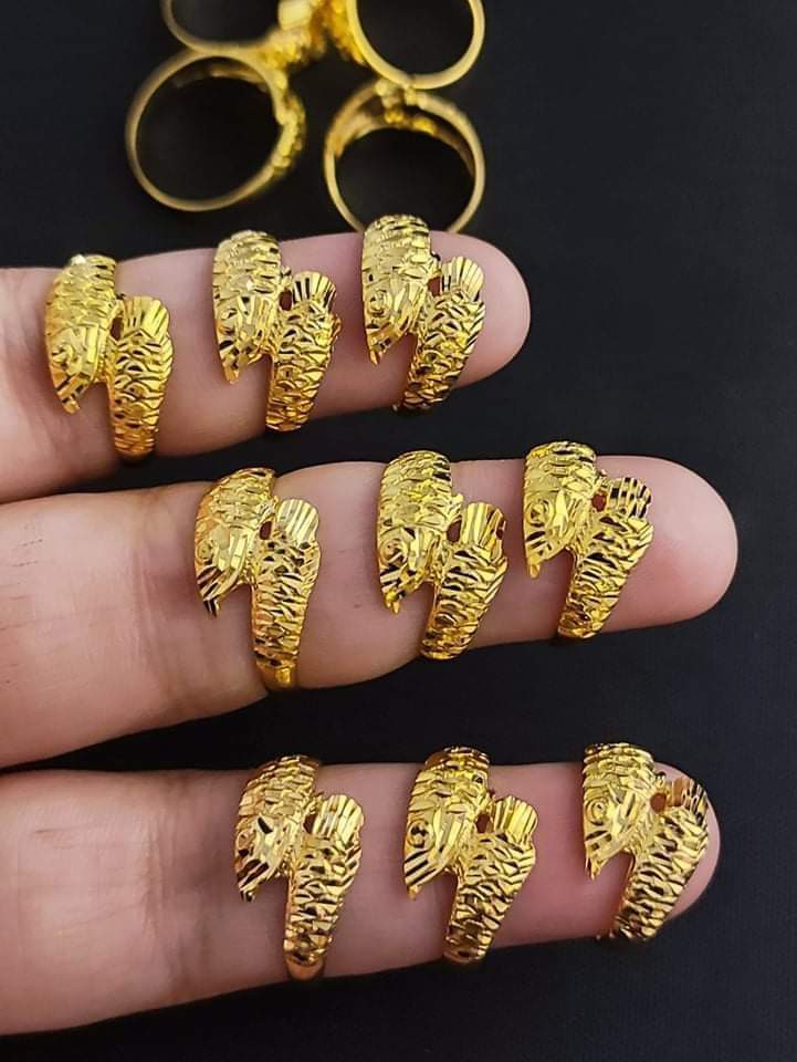 18K Saudi Gold arowana ring, Women's Fashion, Jewelry & Organizers ...