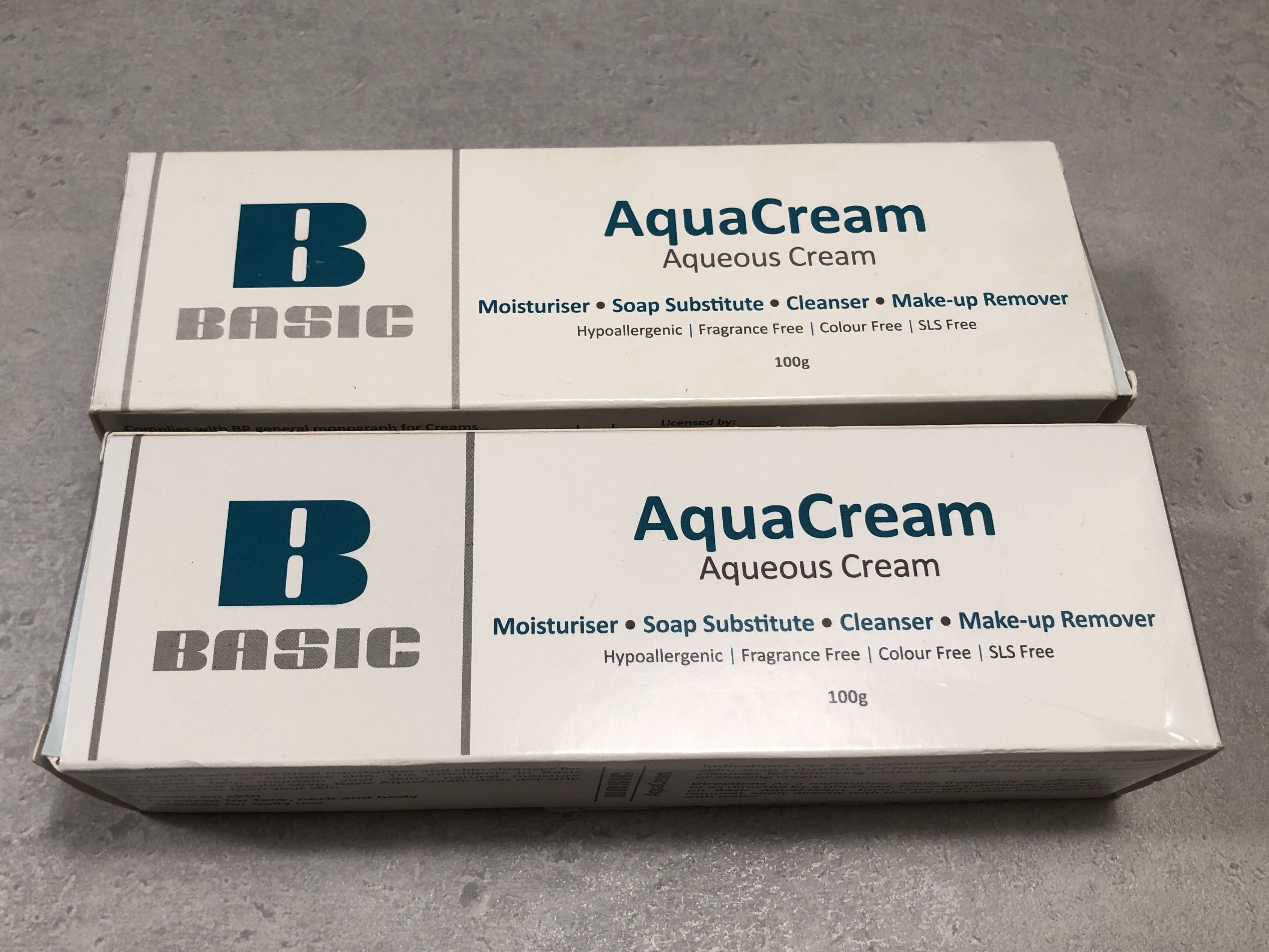 2x Basic Aqua Cream Hypoallergenic Aqueous Cream, Beauty & Personal ...