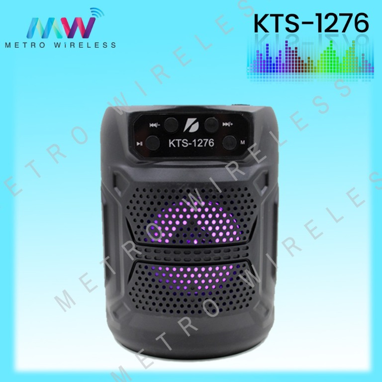 3" Wireless Speaker LED Stereo Portable Bluetooth Speaker KTS 1276 ...