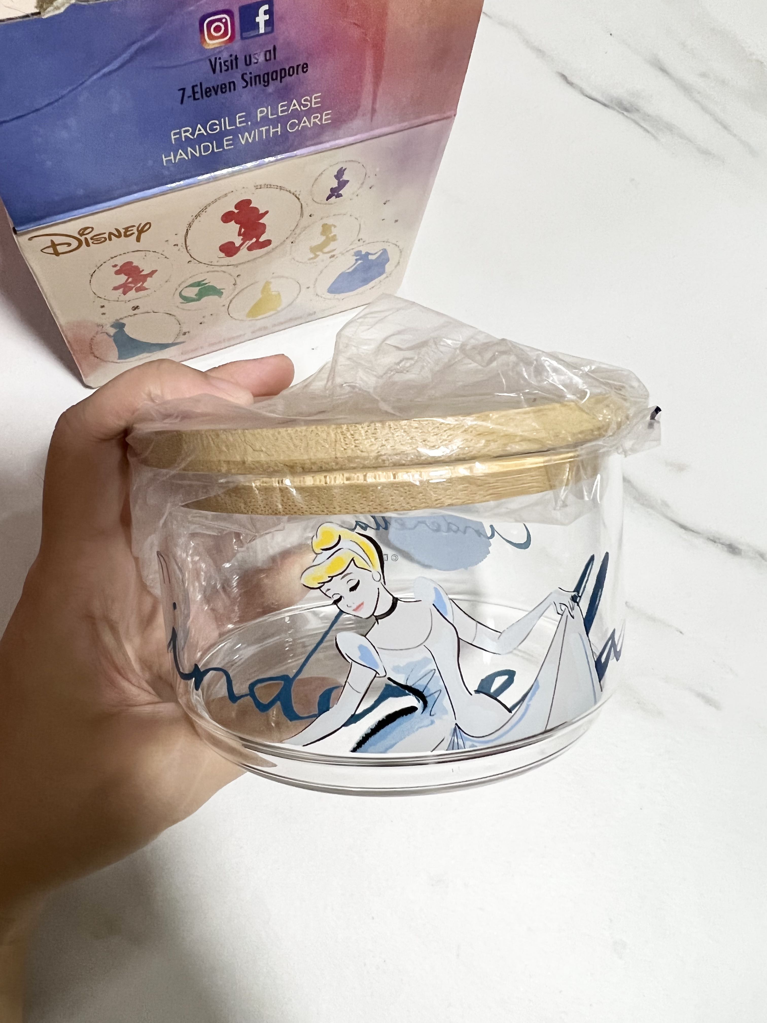 7-11 Disney Magical Glass Fantasy container Cinderella, Furniture ...