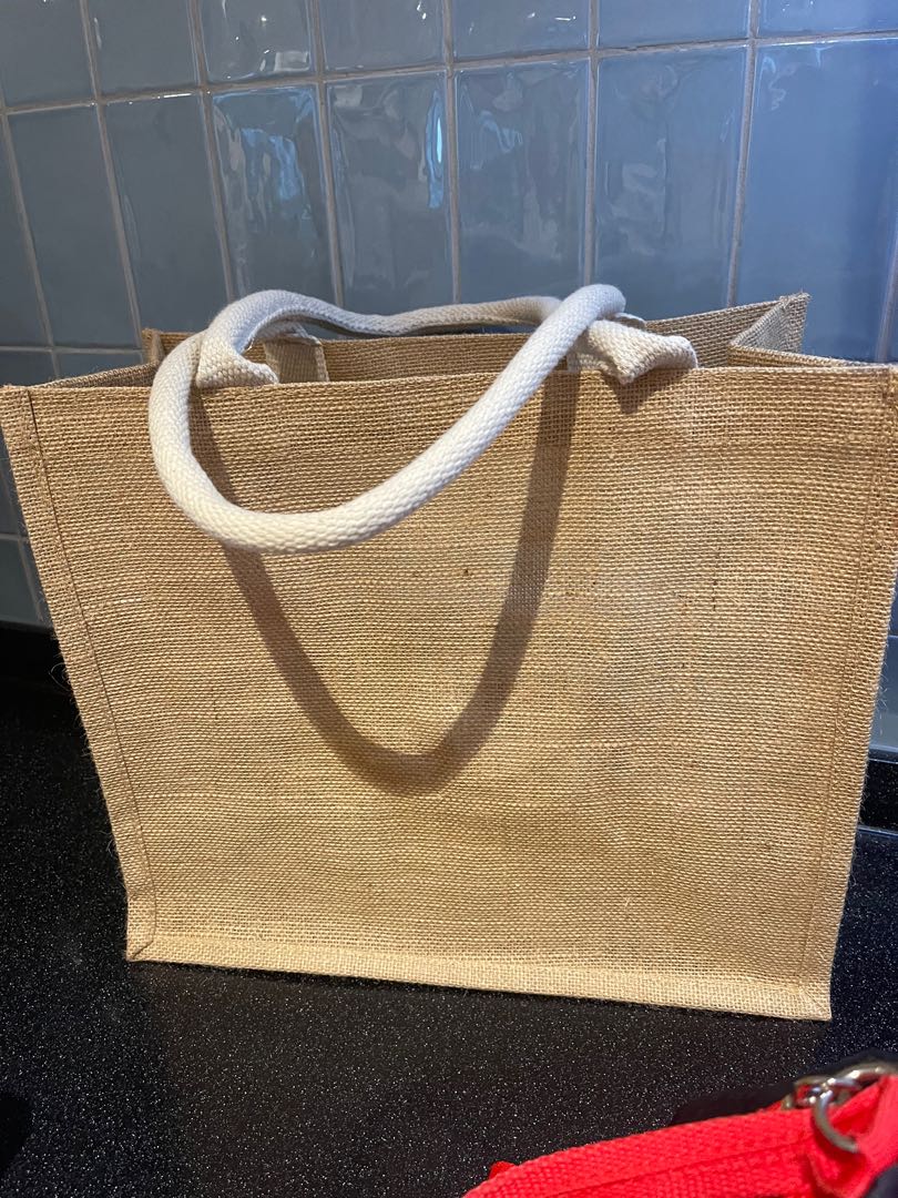 A3 Muji Jute Bag, Women's Fashion, Bags & Wallets, Tote Bags on Carousell