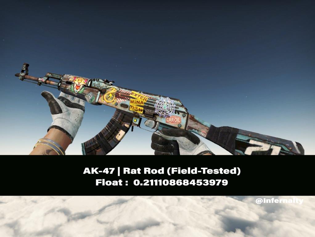 AK-47 Rat Rod FT CSGO SKINS KNIVES, Video Gaming, Gaming Accessories ...