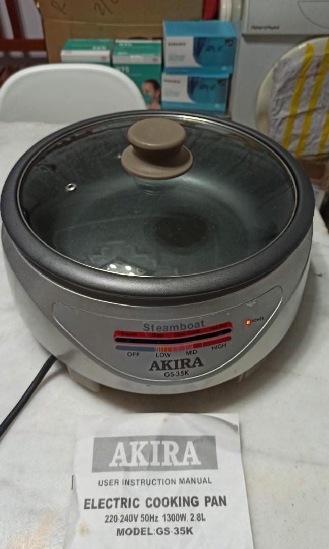 Akira Electric Cooking Pan, Furniture & Home Living, Kitchenware ...
