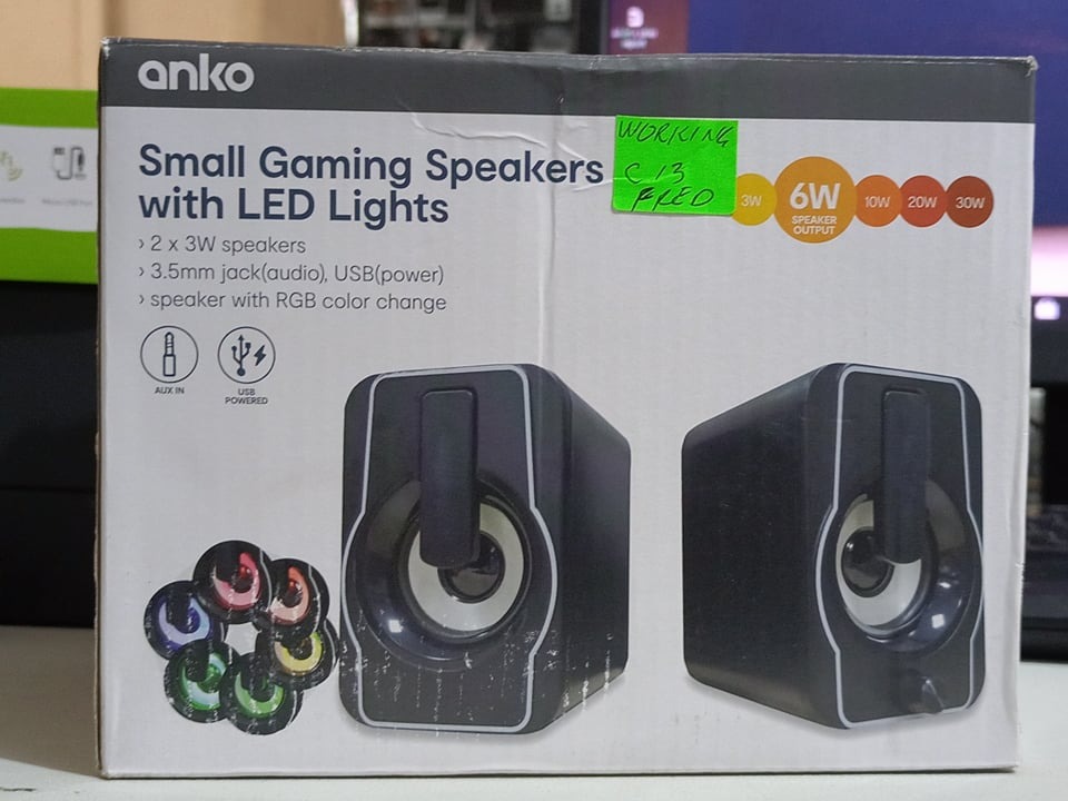 ANKO Gaming Speakers with LED Lights!, Audio, Soundbars, Speakers ...