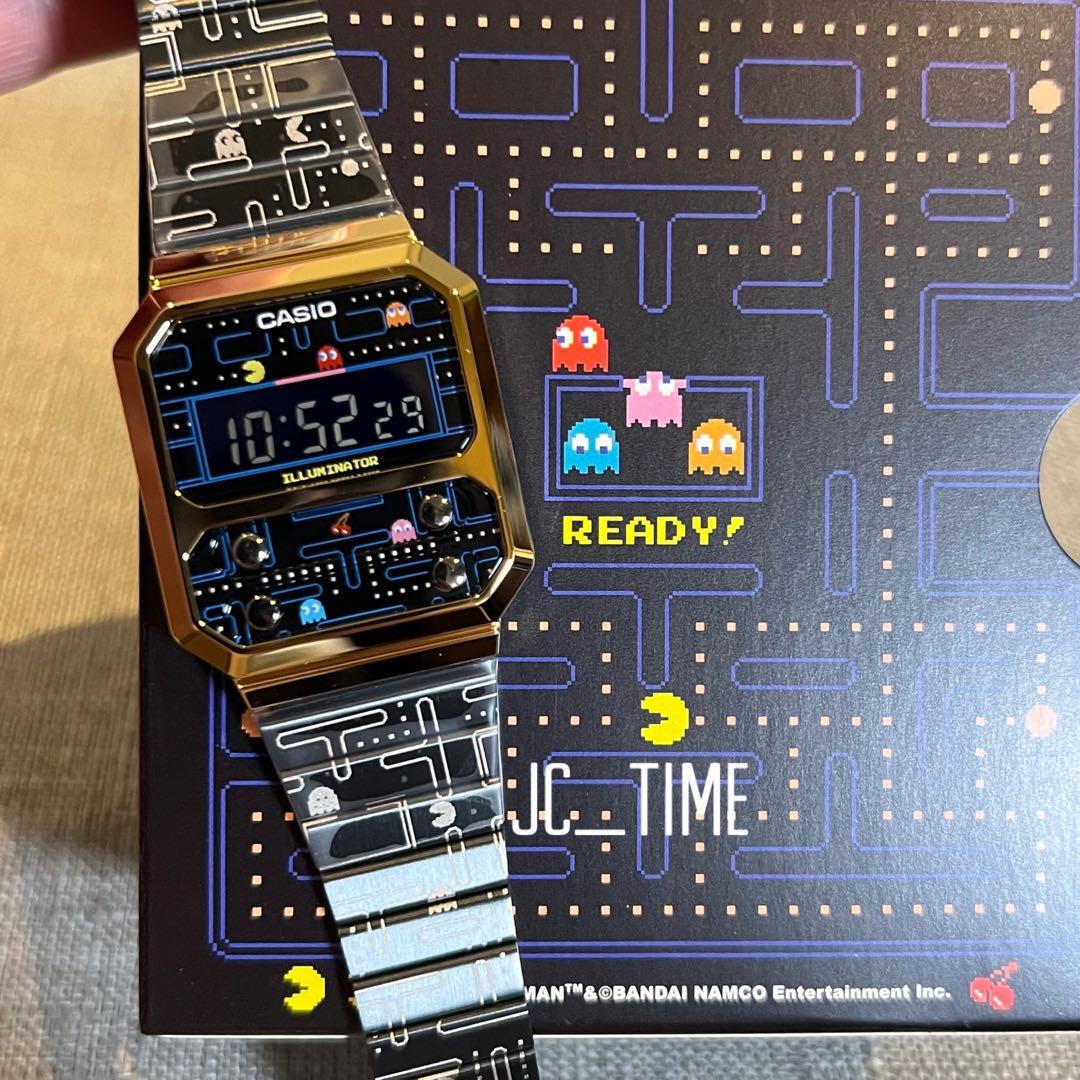 CASIO PAC-MAN Collaboration Watch A100WEPC-1B 100% Authentic.A100WEPC ...