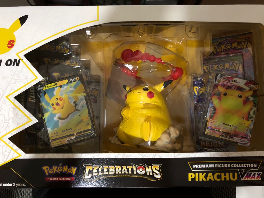Celebrations Pikachu VMAX Premium Figurine Collection, Hobbies & Toys ...